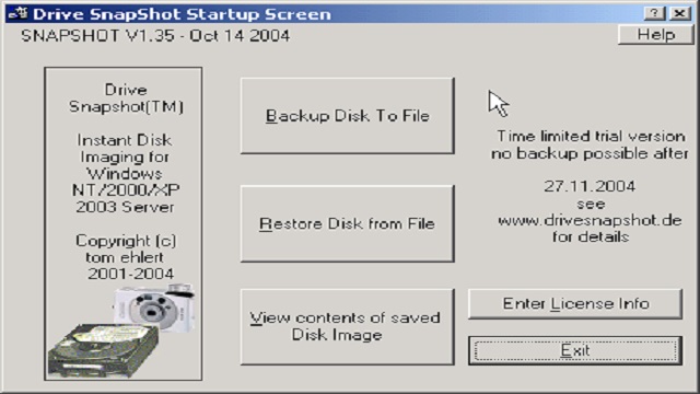 Drive SnapShot 1.50.0.1208 リリース│PC便利情報まとめ