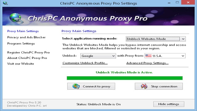 ChrisPC Anonymous Proxy Pro 9.23.0412 リリース│PC便利情報まとめ